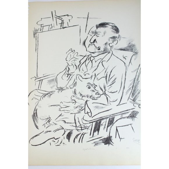 George Grosz | Art | George Grosz Print Self Portrait Vintage 939 77435 ...